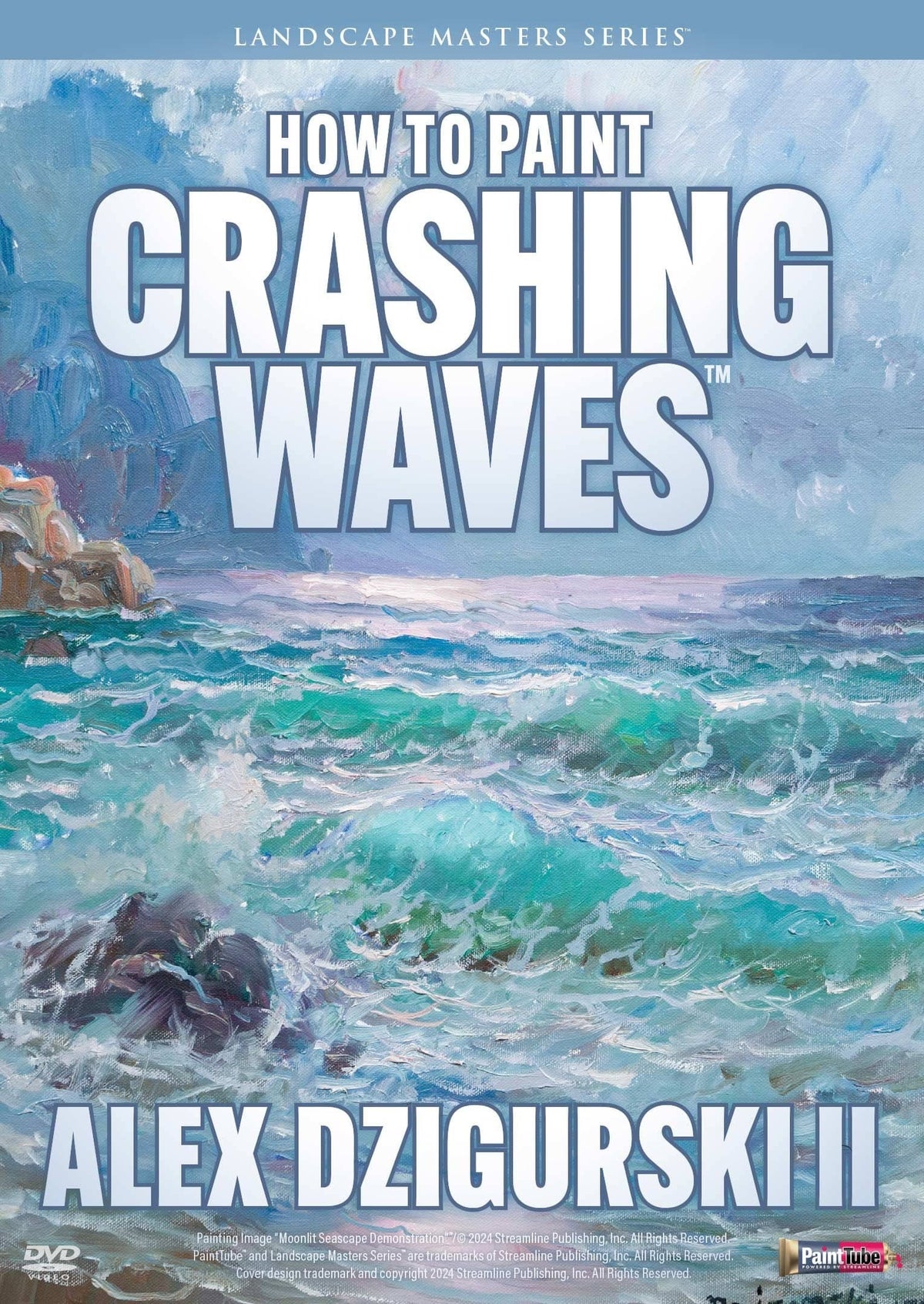 Alex Dzigurski: How to Paint Crashing Waves - PaintTube.tv