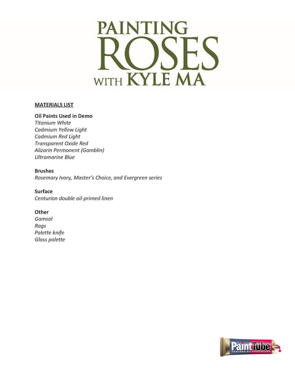 Kyle Ma: Painting Roses - PaintTube.tv