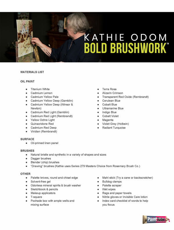 Kathie Odom: Bold Brushwork - PaintTube.tv