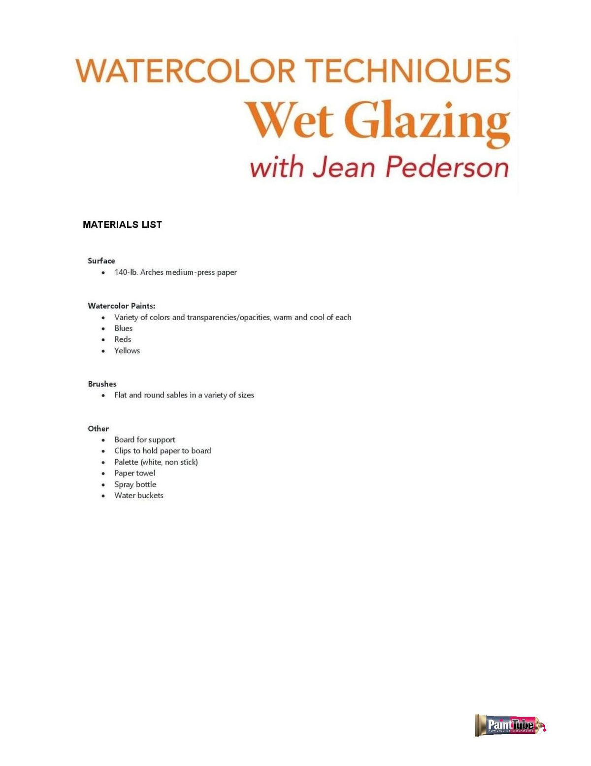 Jean Pederson: Watercolor Techniques - Wet Glazing - PaintTube.tv