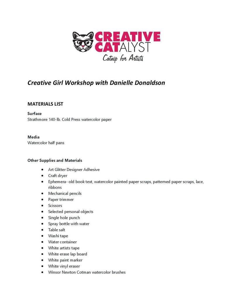 Danielle Donaldson: Creative Girl Workshop - Watercolor Story Blocks ...