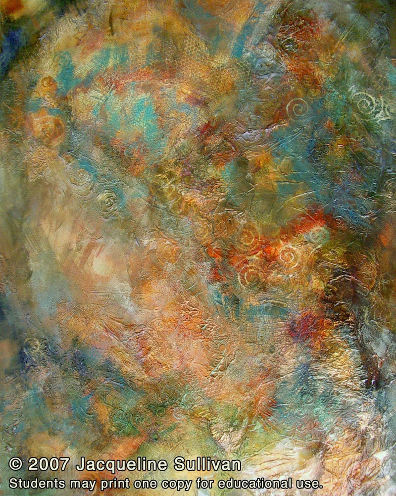 Jacqueline Sullivan: Acrylics - Textures, Layers and Metallics ...