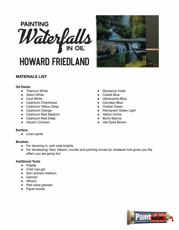 Kathleen Hudson/Howard Friedland Waterfalls Bundle - PaintTube.tv