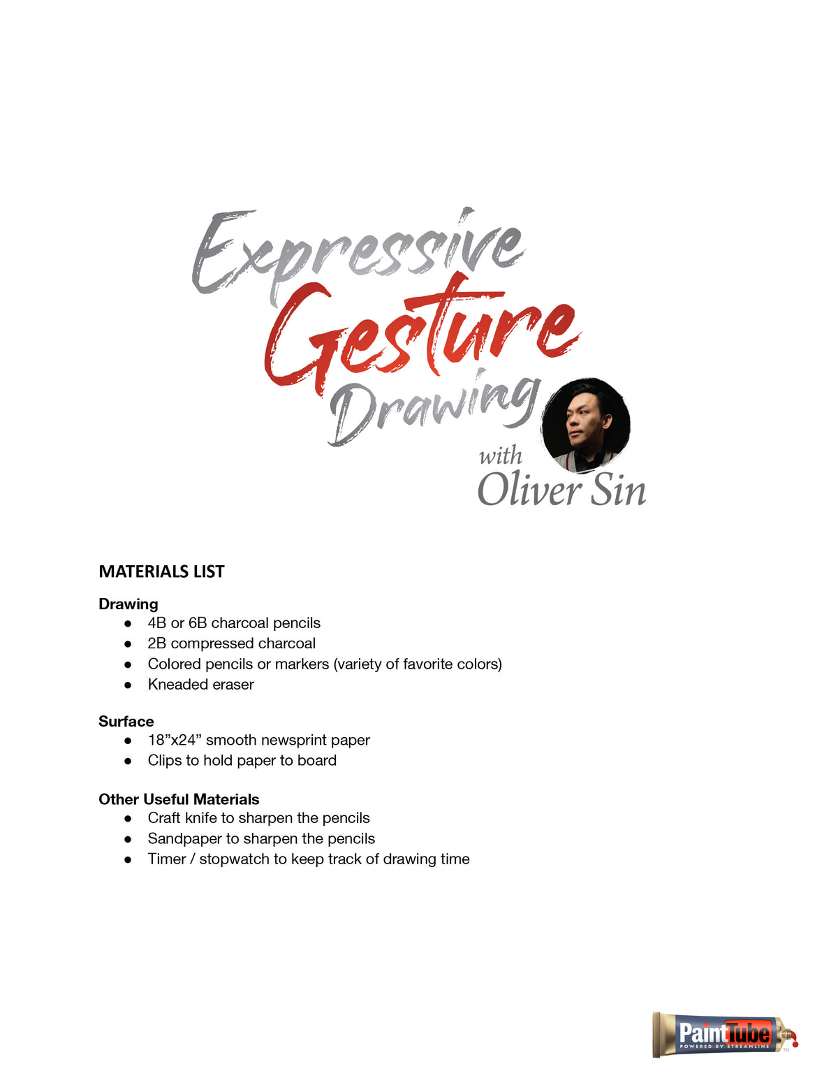 Oliver Sin: Expressive Gesture Drawing - PaintTube.tv