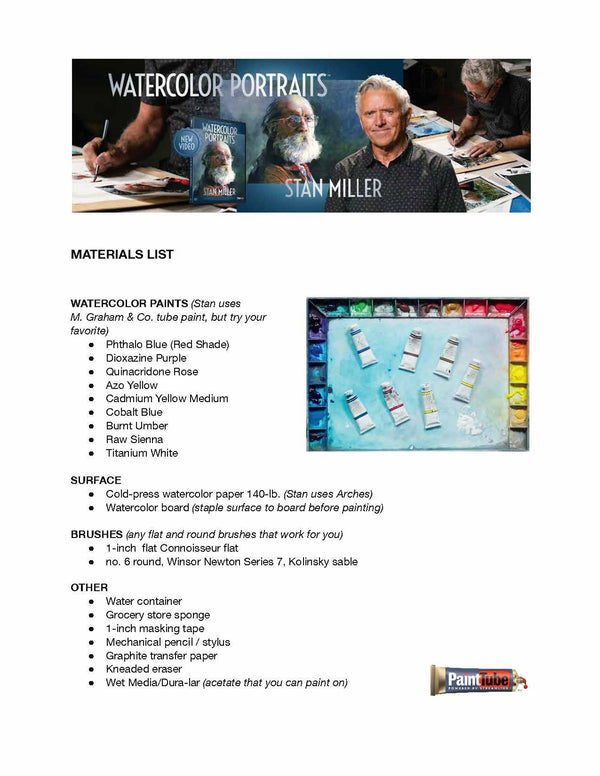 Stan Miller: Watercolor Portraits - PaintTube.tv